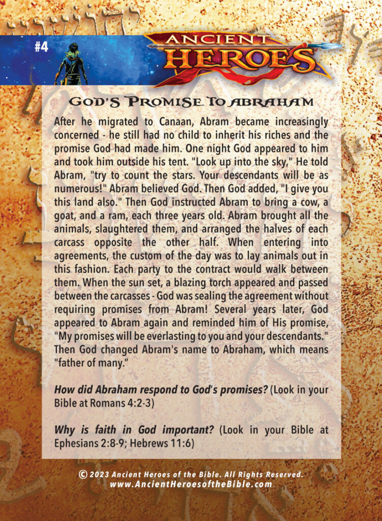 Ancient Heroes Trading Cards – Complete Set - Ancient Heroes of the Bible